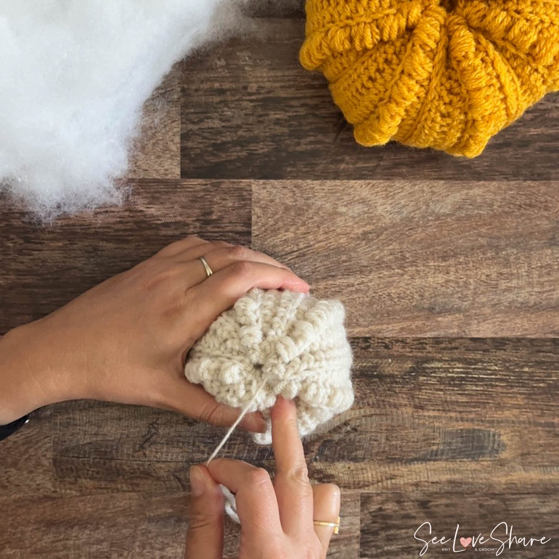 Farmhouse-Chic Stackable Crochet Pumpkins - SeeLoveShare